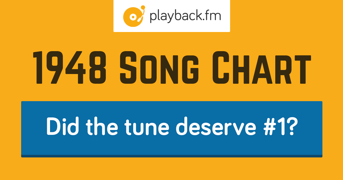 Top 80 Pop Song Chart For 1948