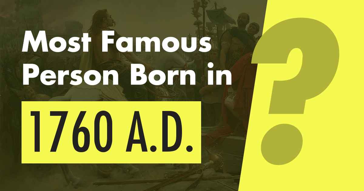 Famous People Born in 1760 - #1 is Hokusai