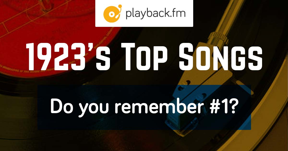 1923 Radio (Top 50 Song Playlist) | Playback.fm