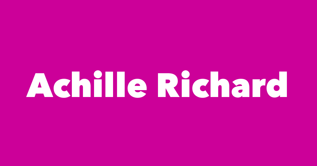 Achille Richard - Spouse, Children, Birthday & More