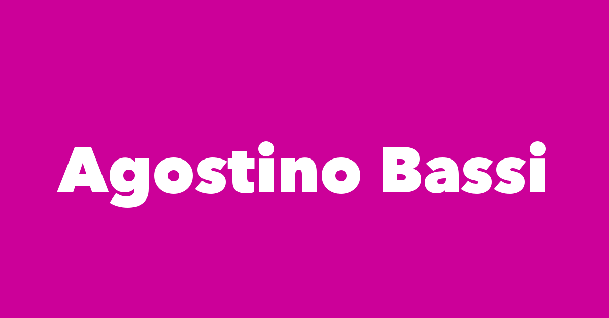 Agostino Bassi - Spouse, Children, Birthday & More