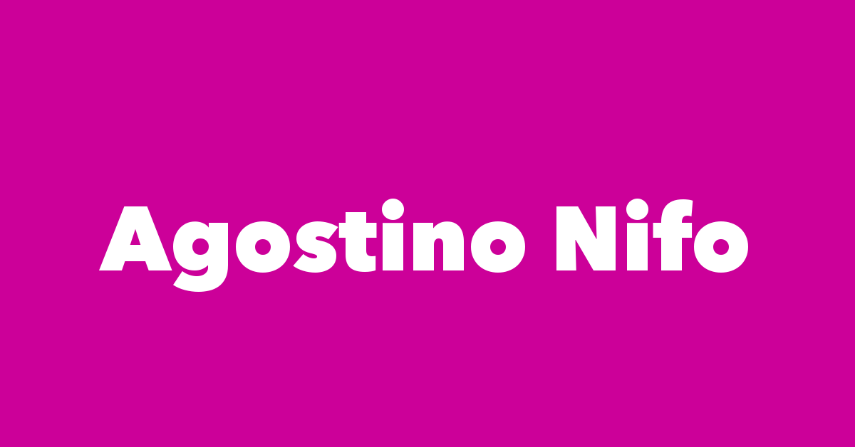 Agostino Nifo - Spouse, Children, Birthday & More