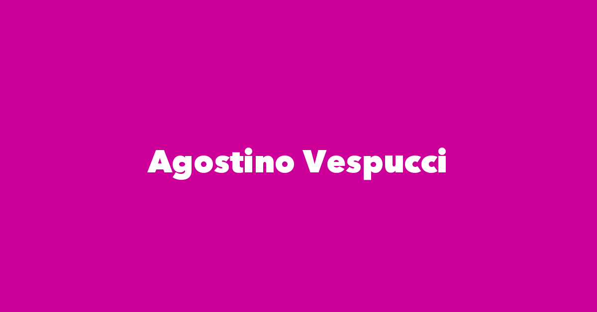 Agostino Vespucci - Spouse, Children, Birthday & More