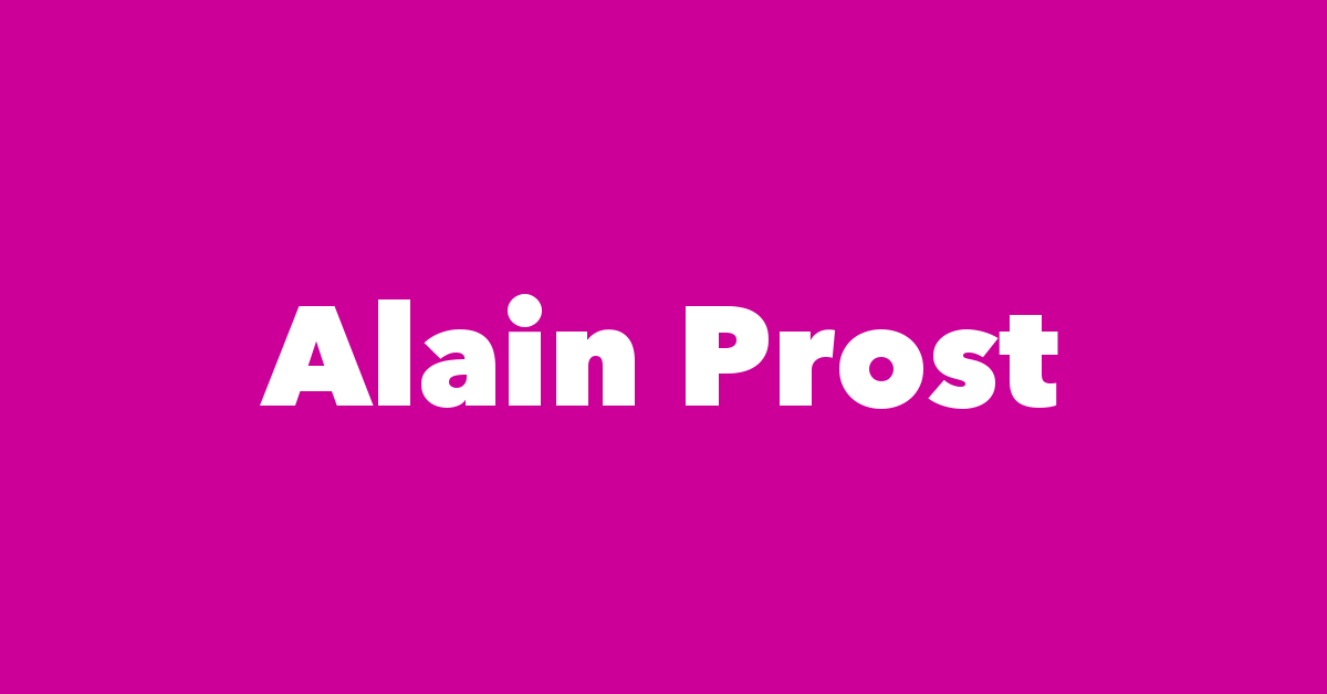 Alain Prost - Spouse, Children, Birthday & More