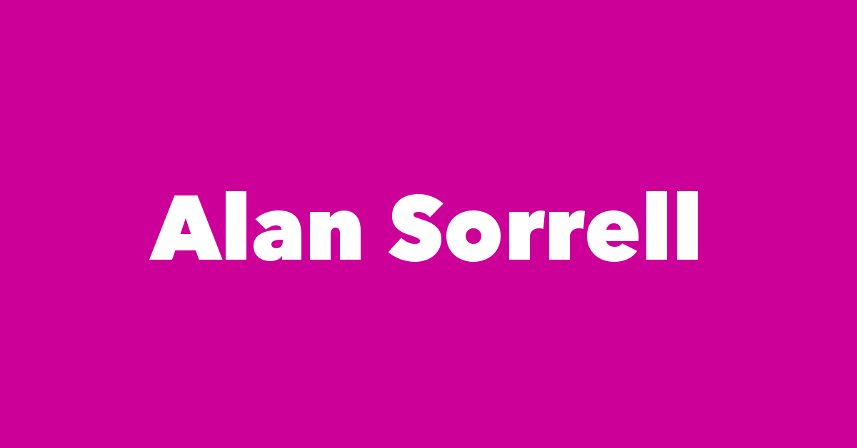 Alan Sorrell - Spouse, Children, Birthday & More