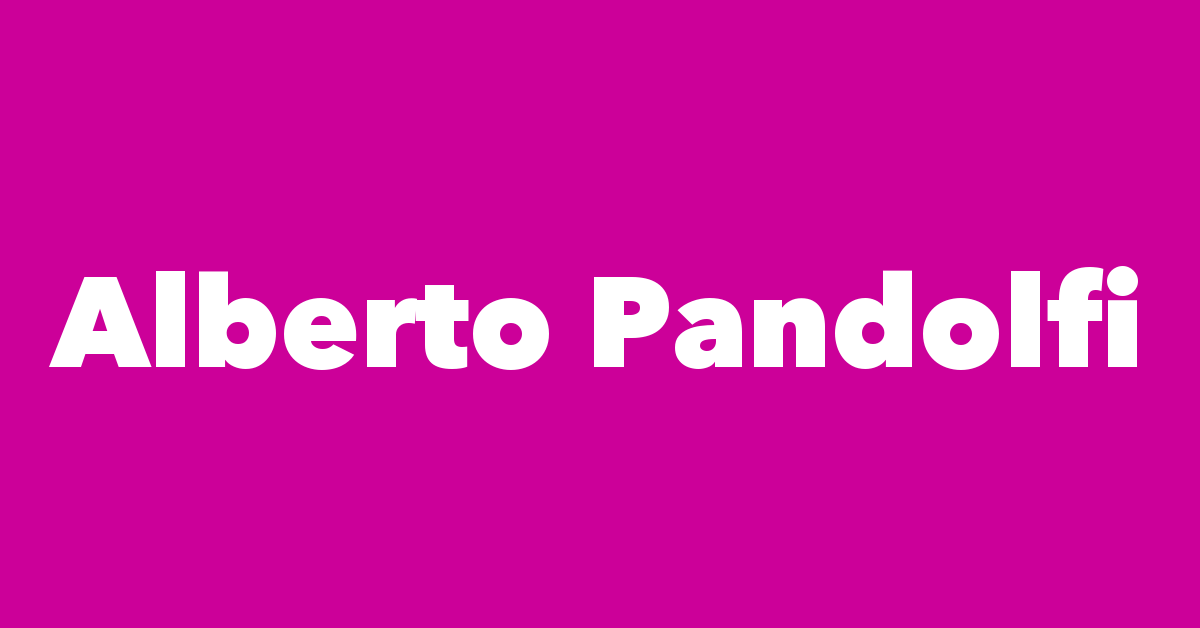 Alberto Pandolfi - Spouse, Children, Birthday & More