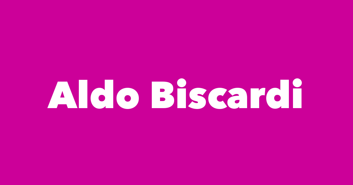 Aldo Biscardi - Spouse, Children, Birthday & More