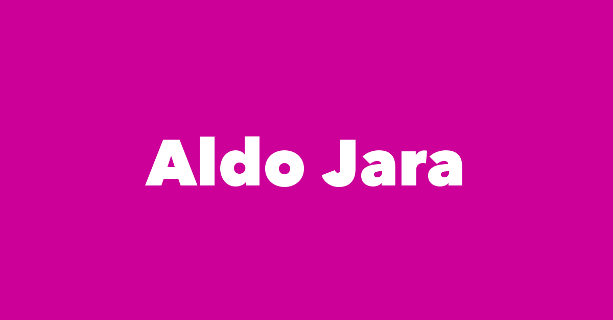 Aldo Jara - Spouse, Children, Birthday & More