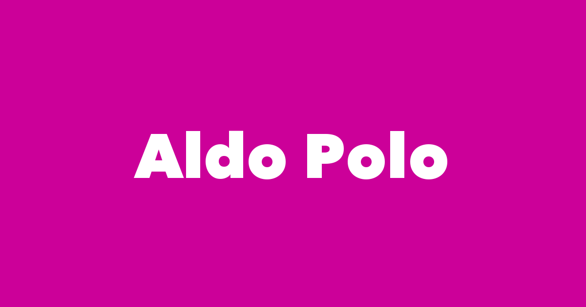 Aldo Polo - Spouse, Children, Birthday & More