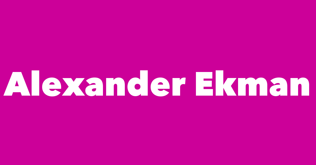 Alexander Ekman - Spouse, Children, Birthday & More