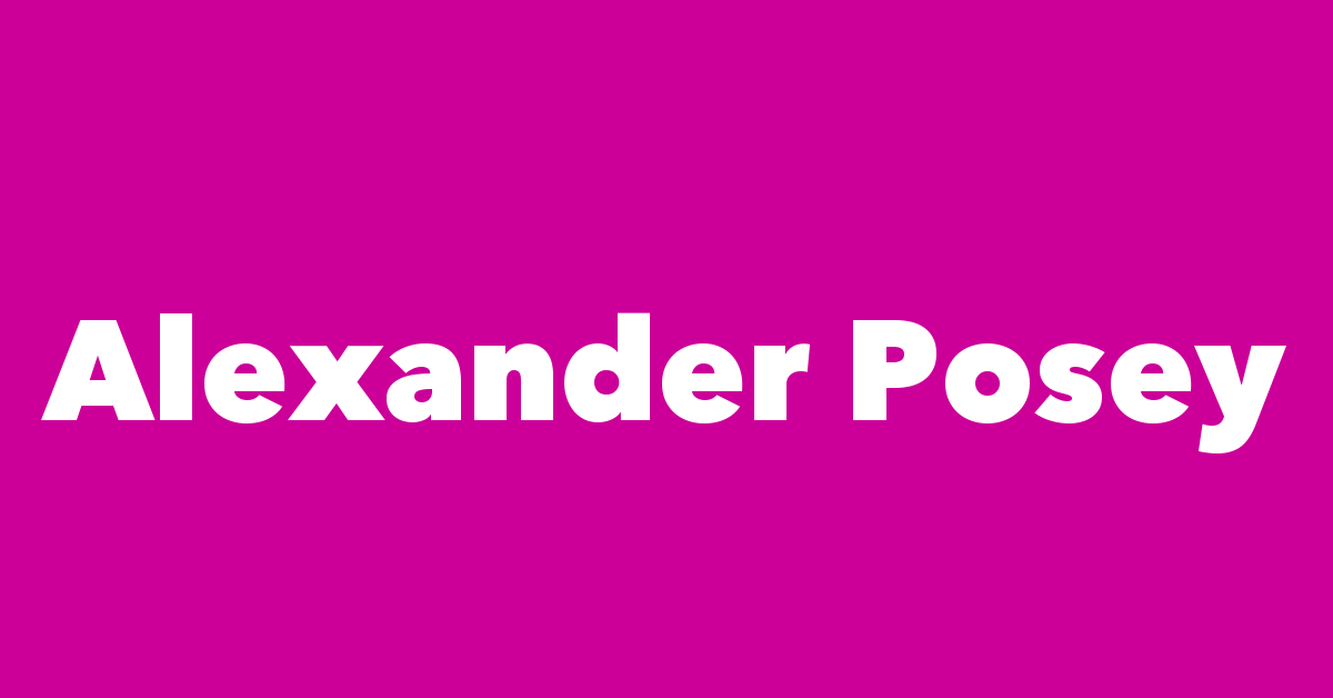 Alexander Posey - Spouse, Children, Birthday & More