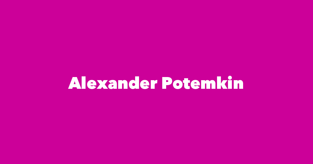 Alexander Potemkin - Spouse, Children, Birthday & More