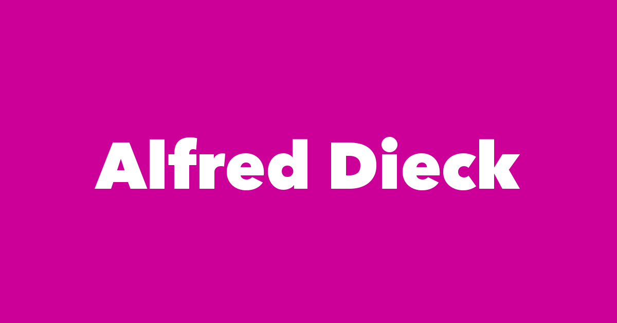 Alfred Dieck - Spouse, Children, Birthday & More