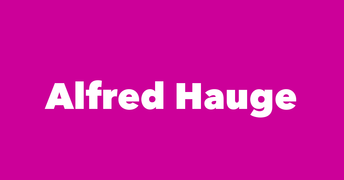 Alfred Hauge - Spouse, Children, Birthday & More