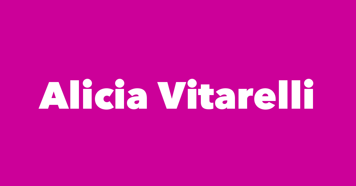 Alicia Vitarelli - Spouse, Children, Birthday & More