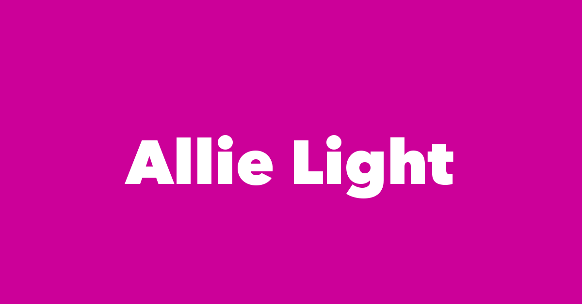 Allie Light - Spouse, Children, Birthday & More