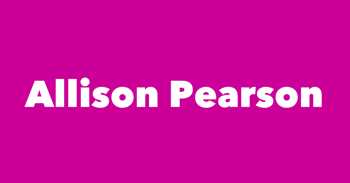 Allison Pearson - Spouse, Children, Birthday & More