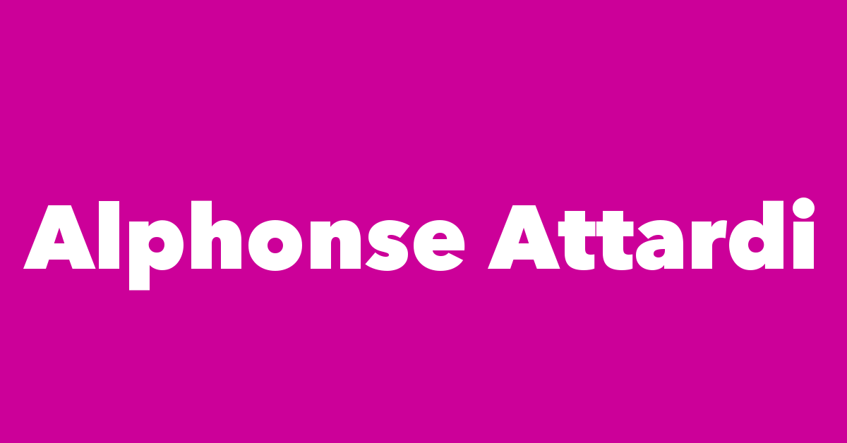 Alphonse Attardi - Spouse, Children, Birthday & More