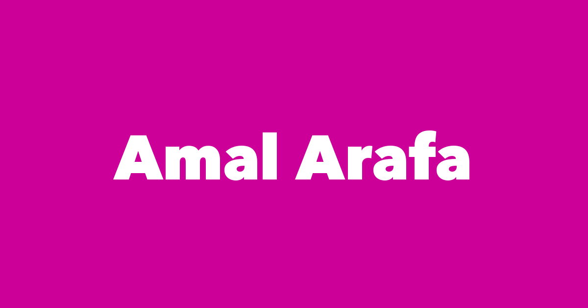 Amal Arafa - Spouse, Children, Birthday & More