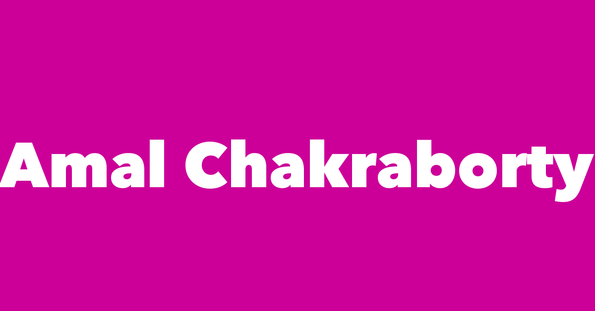 Amal Chakraborty - Spouse, Children, Birthday & More