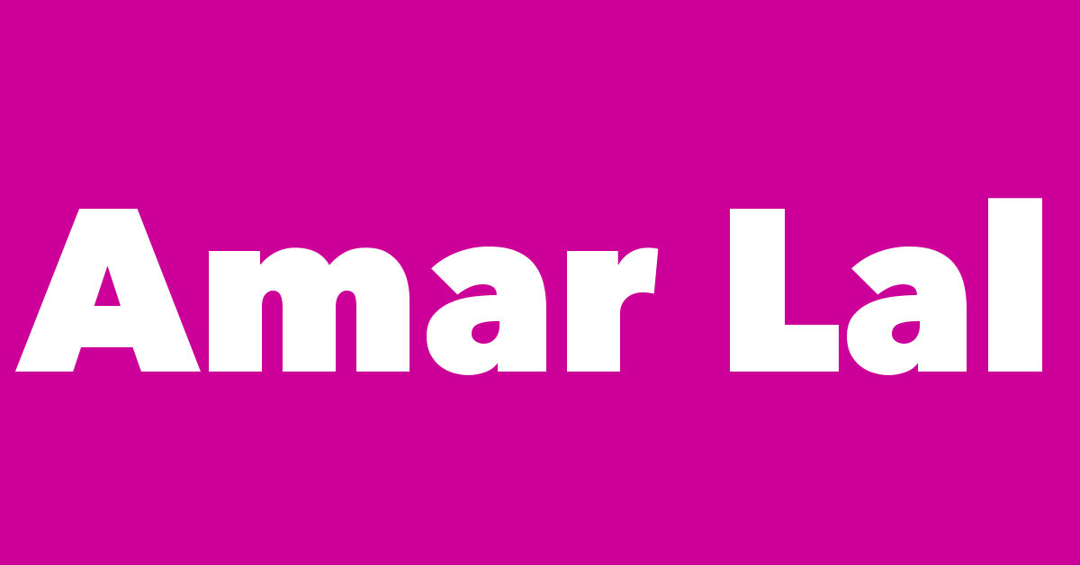 Amar Lal - Spouse, Children, Birthday & More