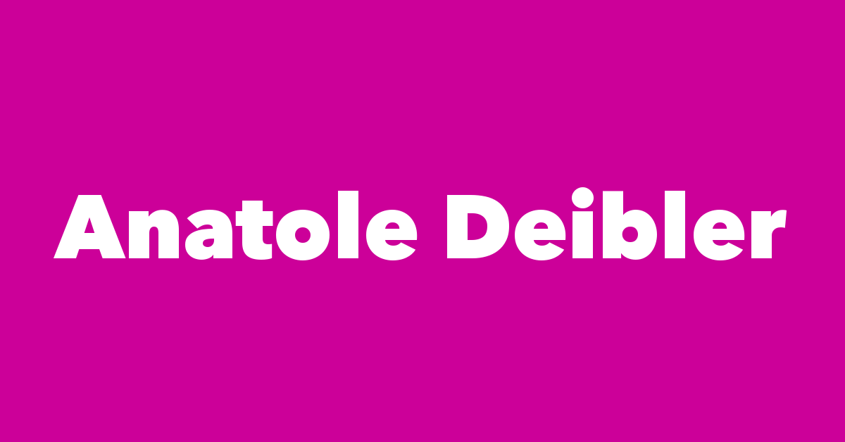 Anatole Deibler - Spouse, Children, Birthday & More