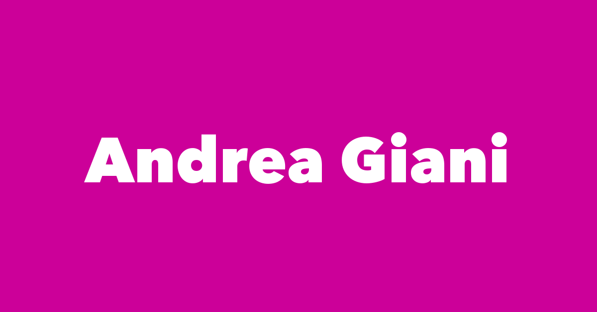 Andrea Giani - Spouse, Children, Birthday & More