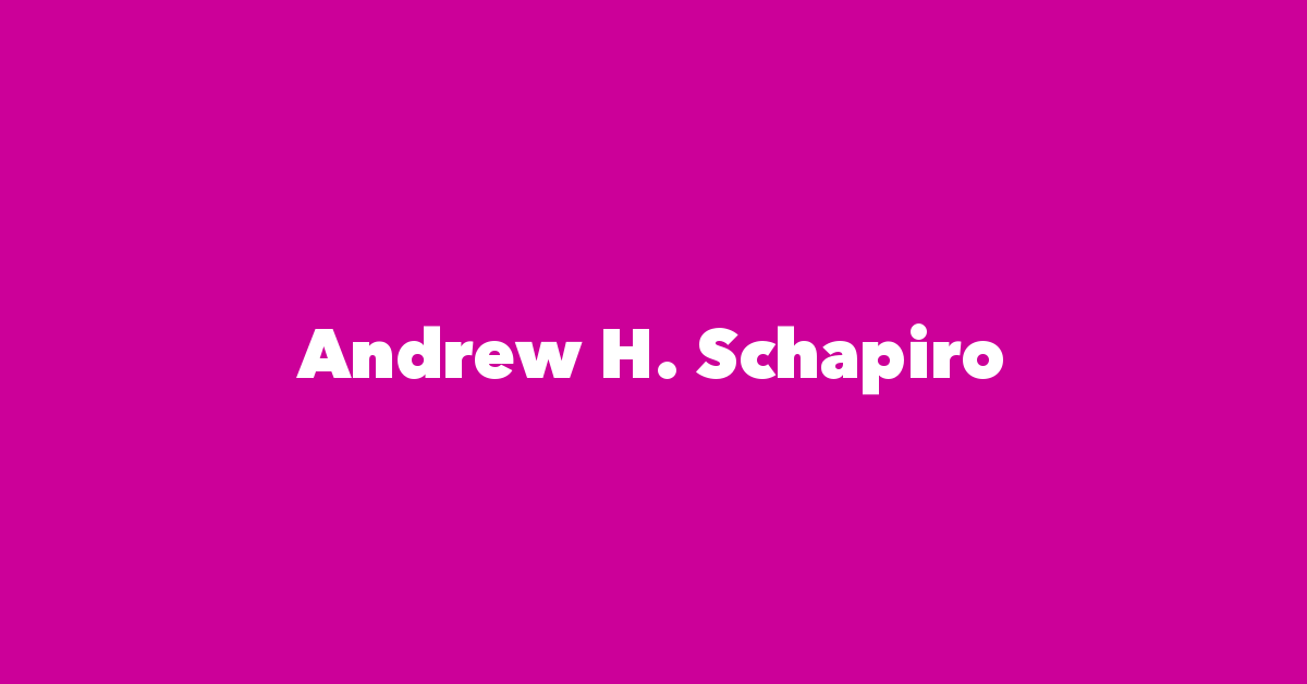 Andrew H. Schapiro - Spouse, Children, Birthday & More