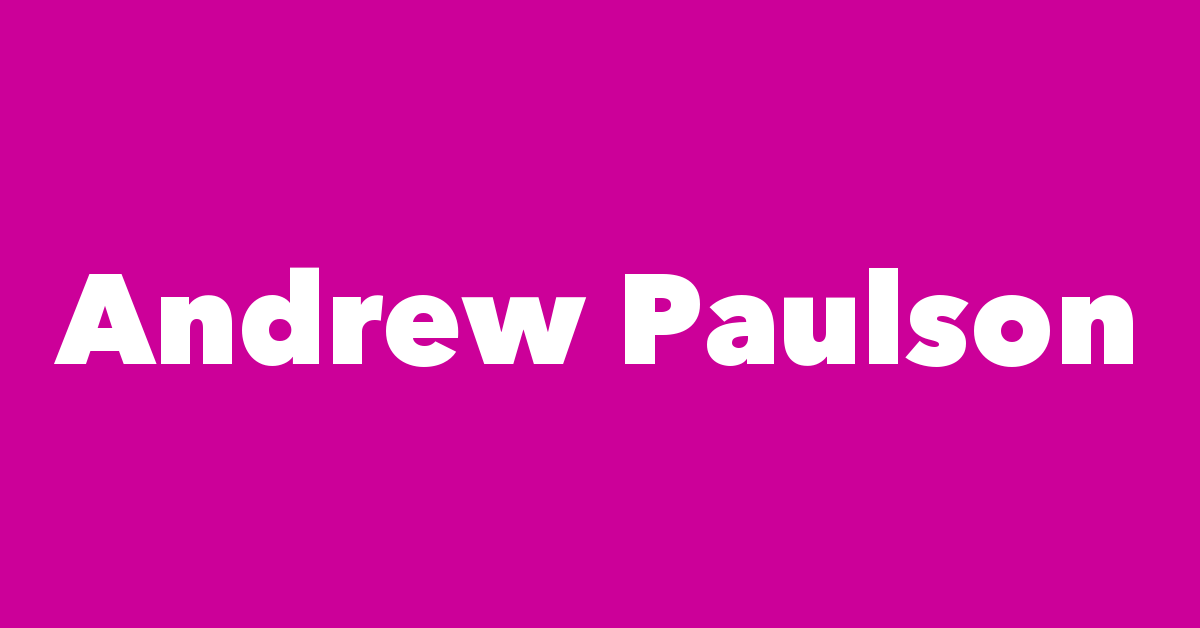 Andrew Paulson - Spouse, Children, Birthday & More
