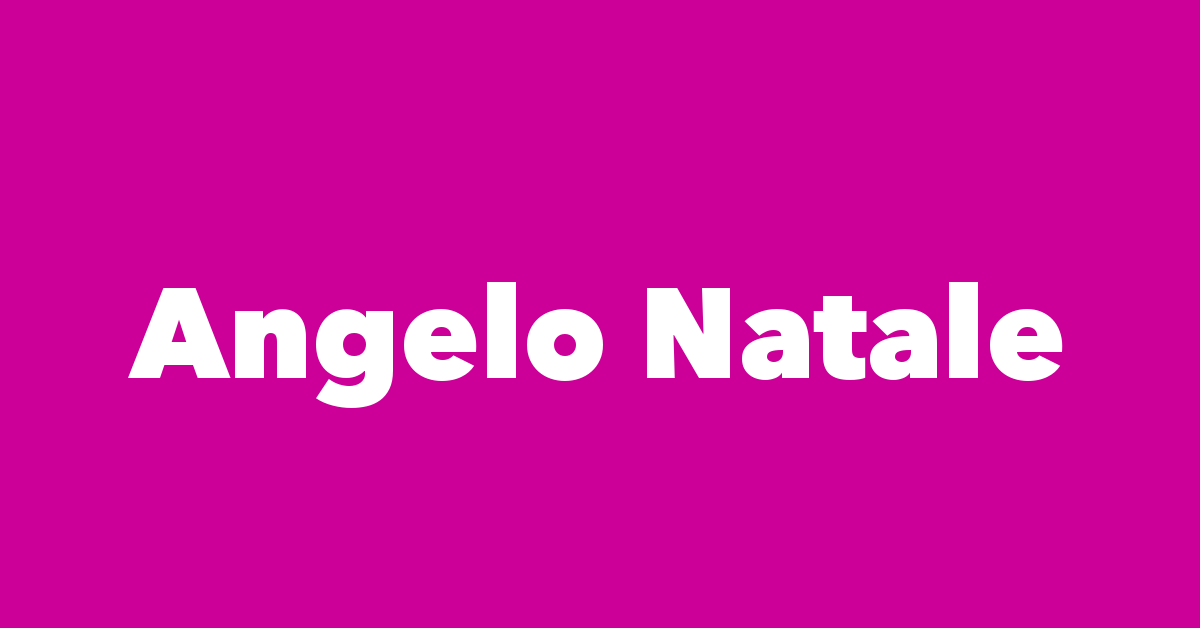 Angelo Natale - Spouse, Children, Birthday & More