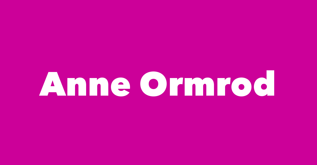 Anne Ormrod - Spouse, Children, Birthday & More