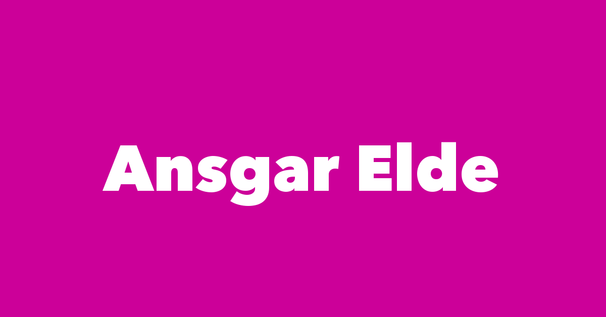 Ansgar Elde - Spouse, Children, Birthday & More