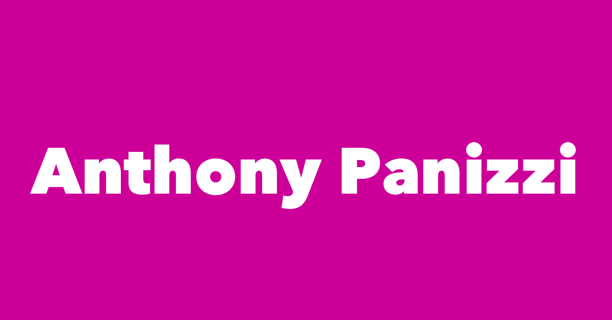 Anthony Panizzi - Spouse, Children, Birthday & More