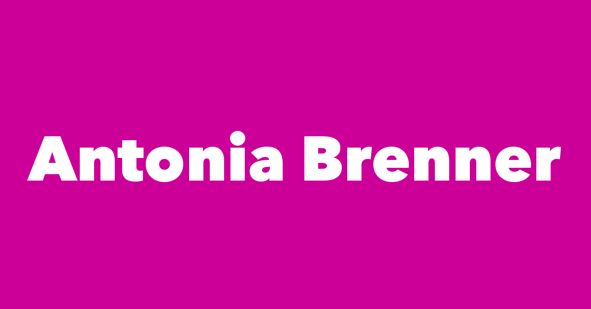 Antonia Brenner - Spouse, Children, Birthday & More
