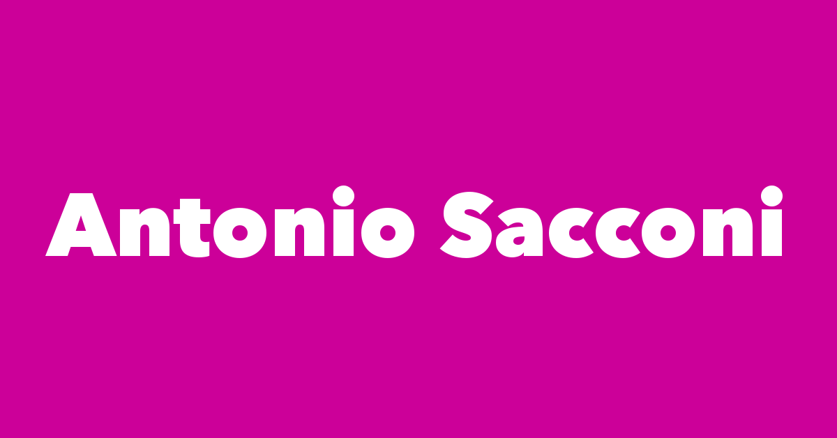 Antonio Sacconi - Spouse, Children, Birthday & More