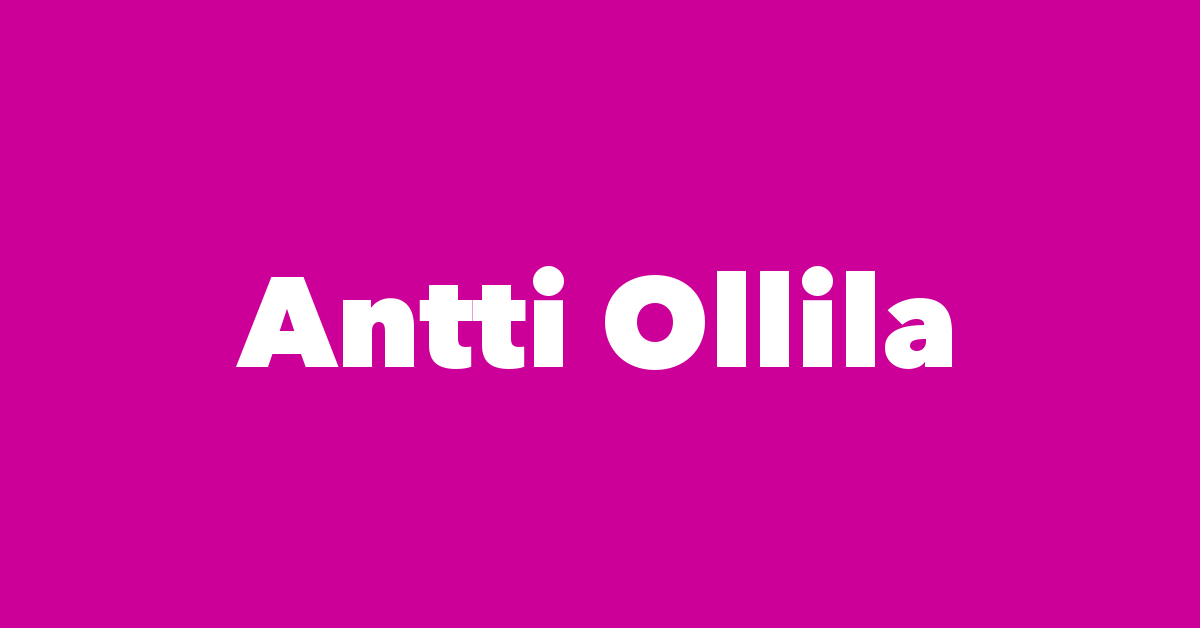 Antti Ollila - Spouse, Children, Birthday & More