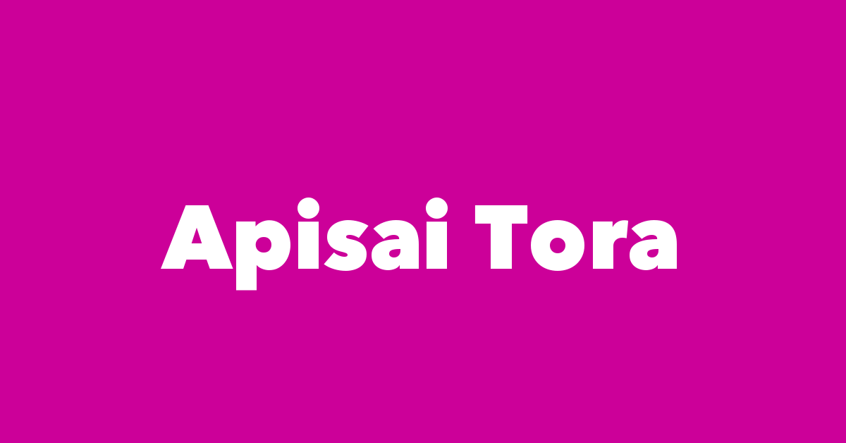 Apisai Tora - Spouse, Children, Birthday & More