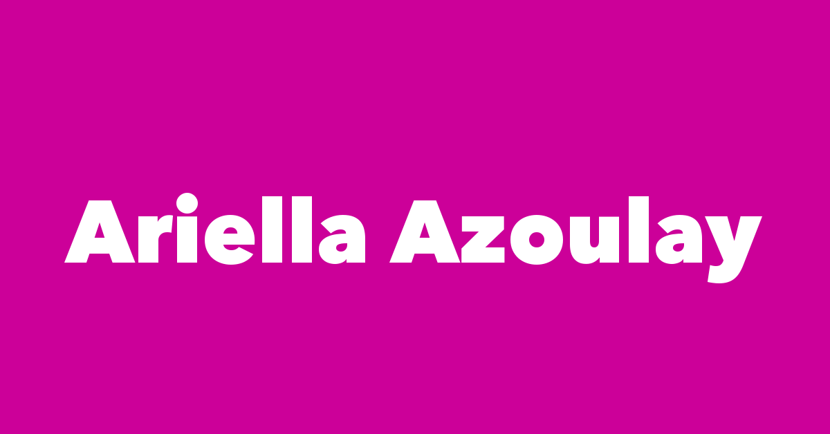Ariella Azoulay - Spouse, Children, Birthday & More