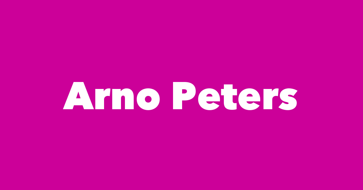 Arno Peters - Spouse, Children, Birthday & More
