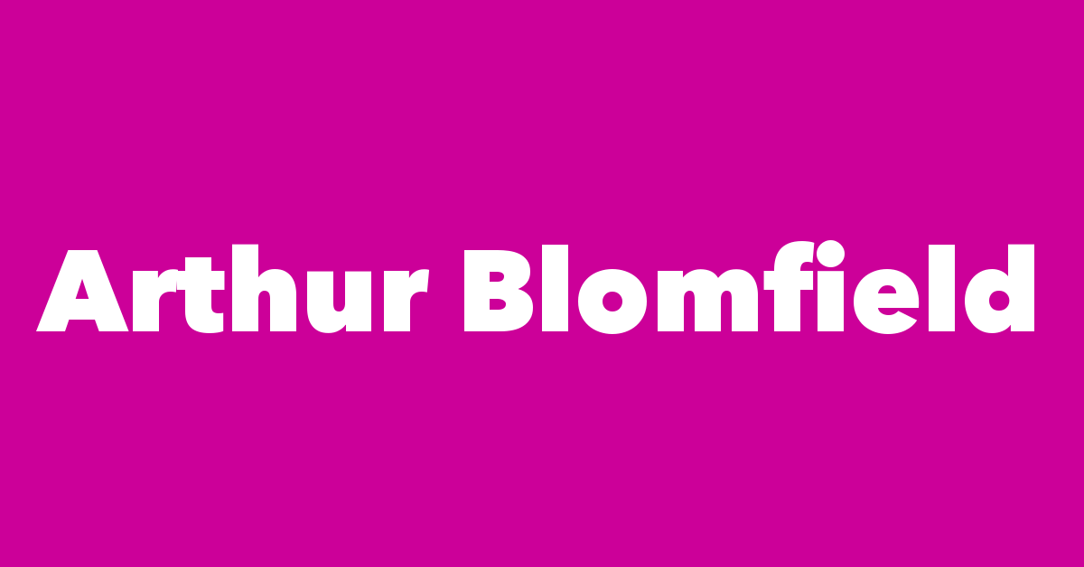 Arthur Blomfield - Spouse, Children, Birthday & More