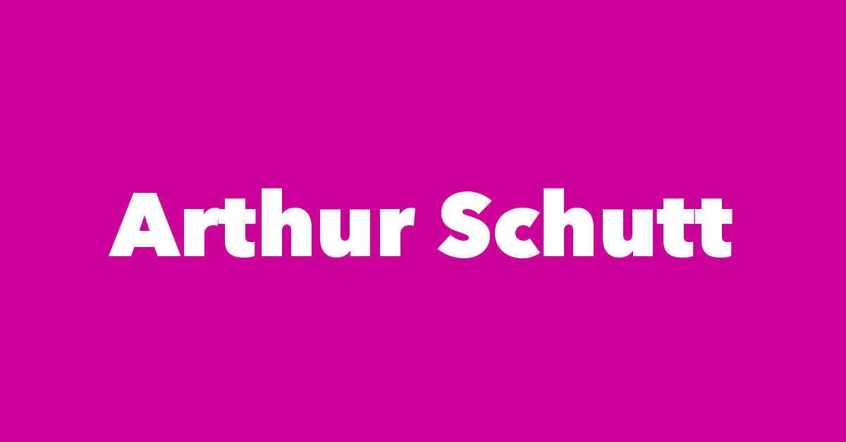 Arthur Schutt - Spouse, Children, Birthday & More