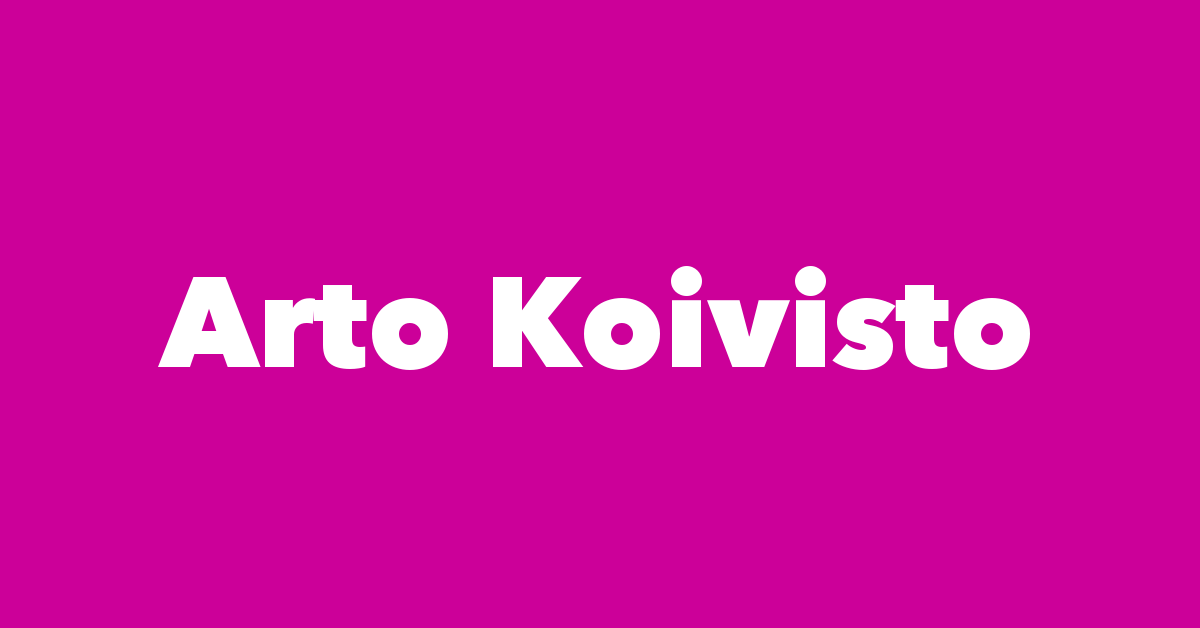 Arto Koivisto - Spouse, Children, Birthday & More