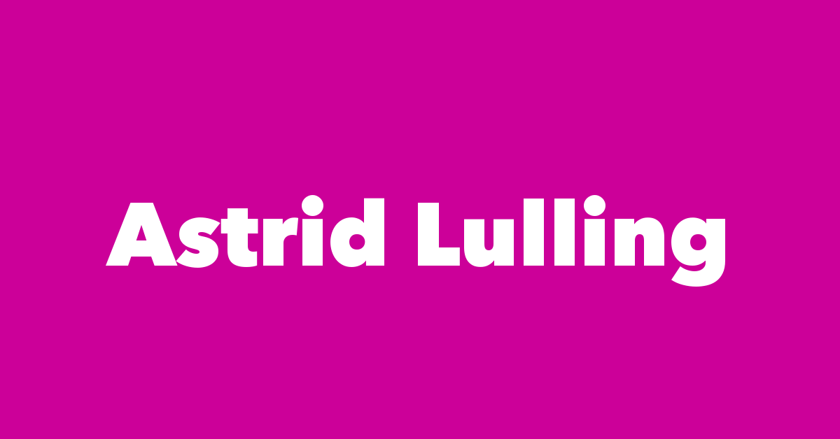 Astrid Lulling - Spouse, Children, Birthday & More