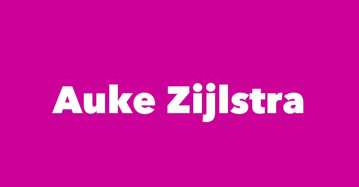 Auke Zijlstra - Spouse, Children, Birthday & More