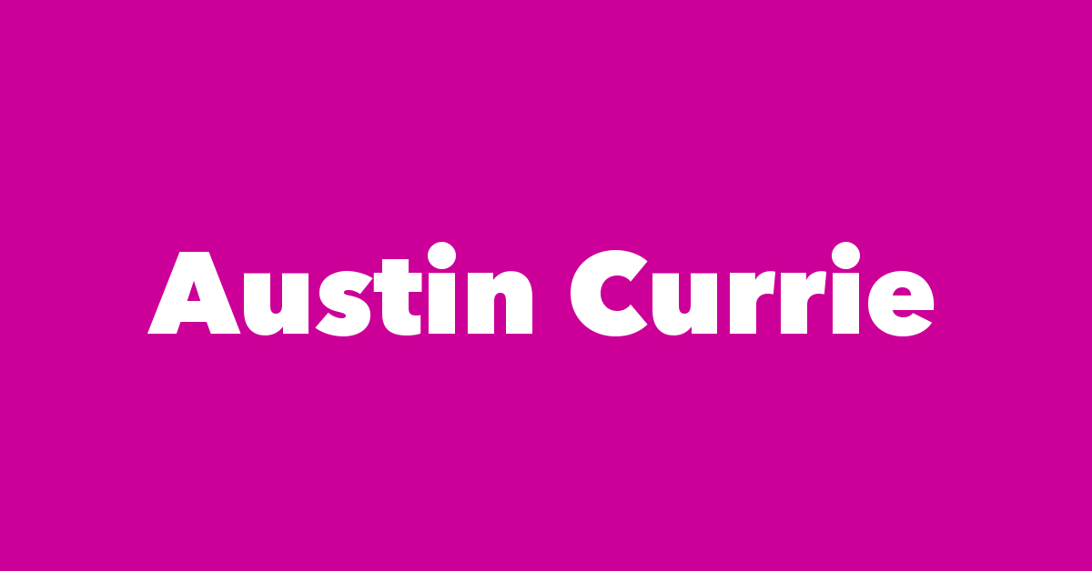 Austin Currie - Spouse, Children, Birthday & More