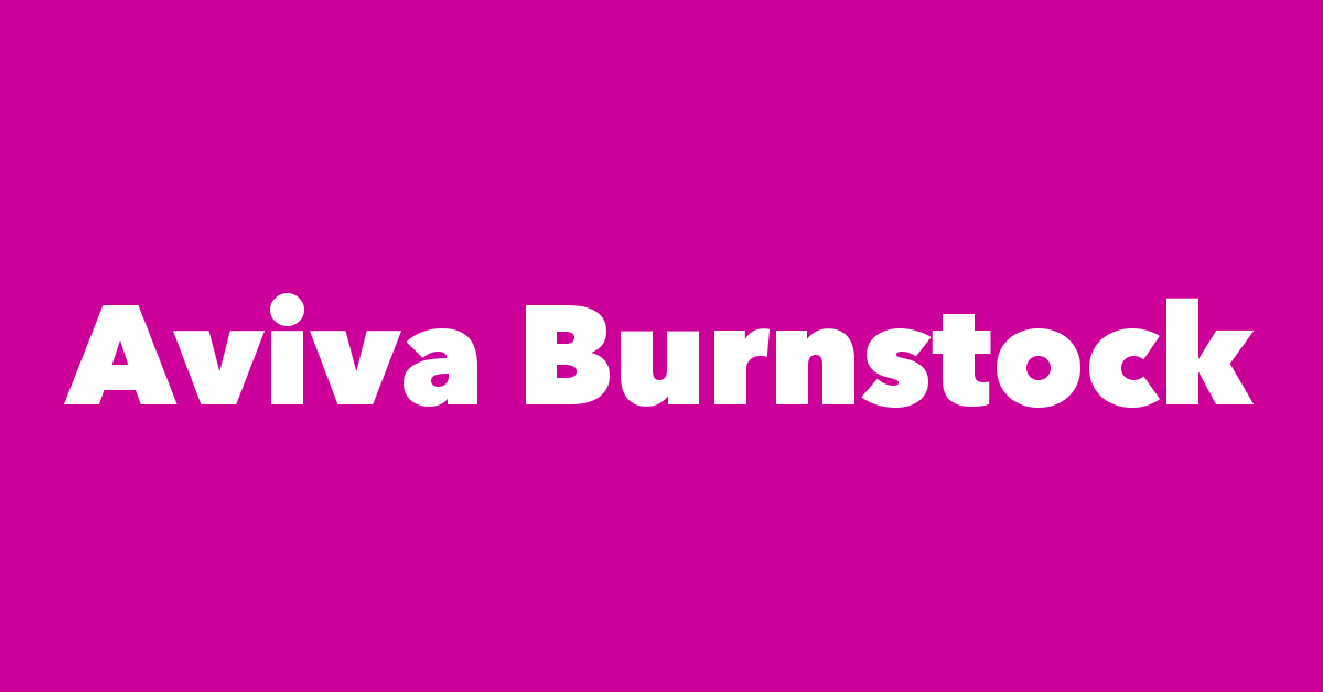 Aviva Burnstock - Spouse, Children, Birthday & More