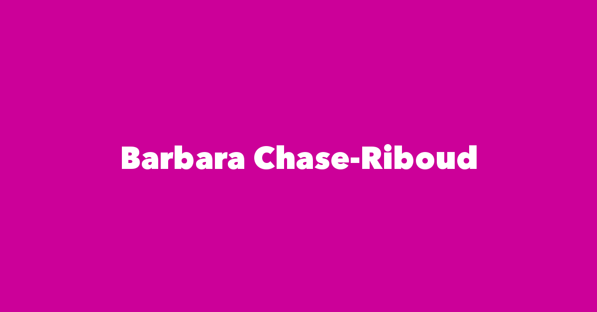 Barbara Chase-Riboud - Spouse, Children, Birthday & More