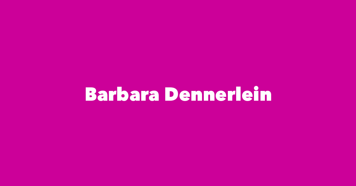 Barbara Dennerlein - Spouse, Children, Birthday & More