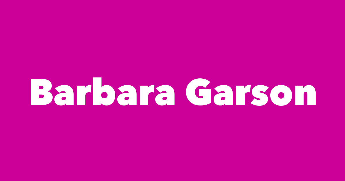 Barbara Garson - Spouse, Children, Birthday & More