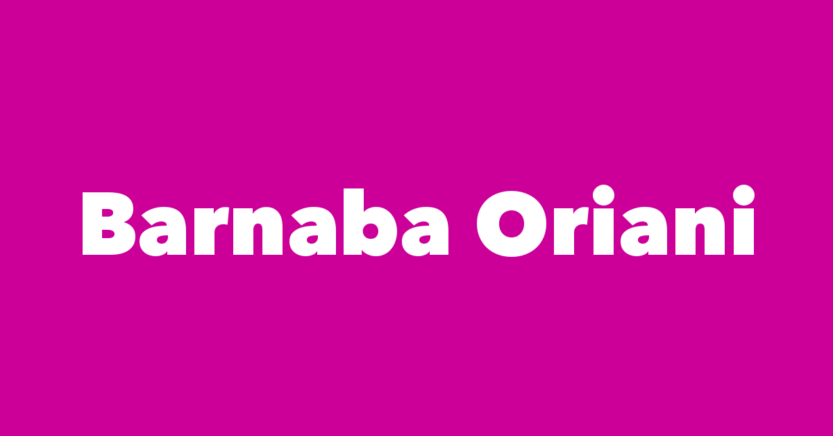 Barnaba Oriani - Spouse, Children, Birthday & More